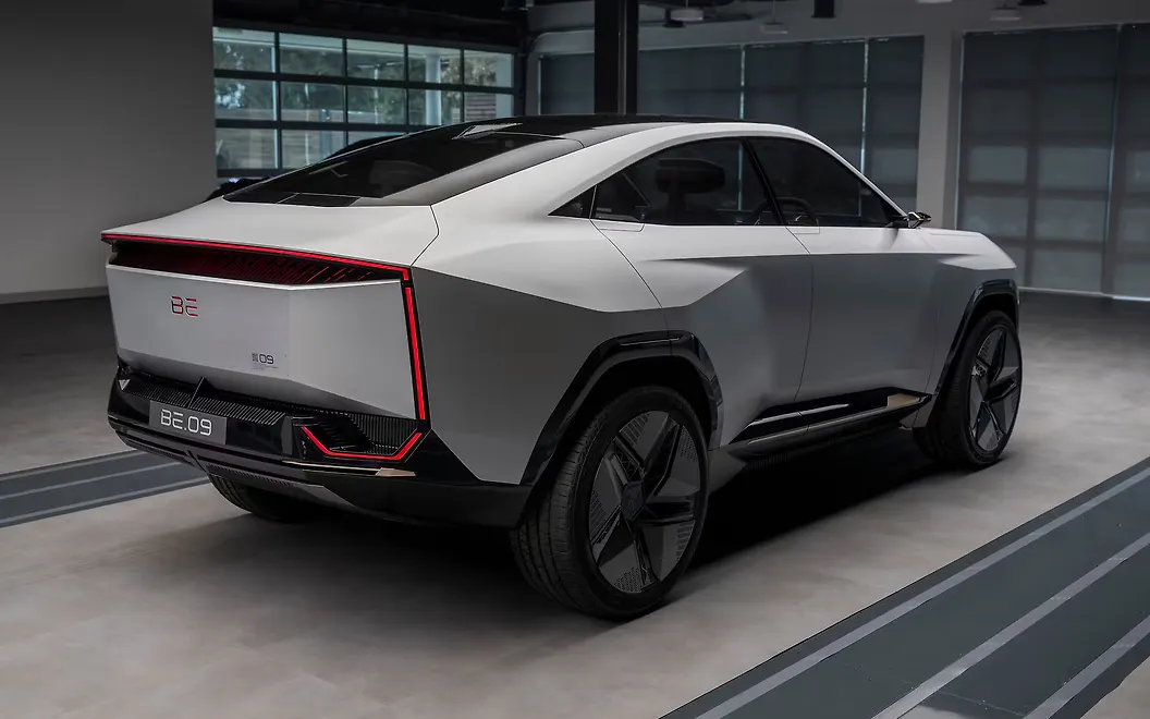 Mahindra BE.09 - Rear Left View | Mahindra BE.09 Images