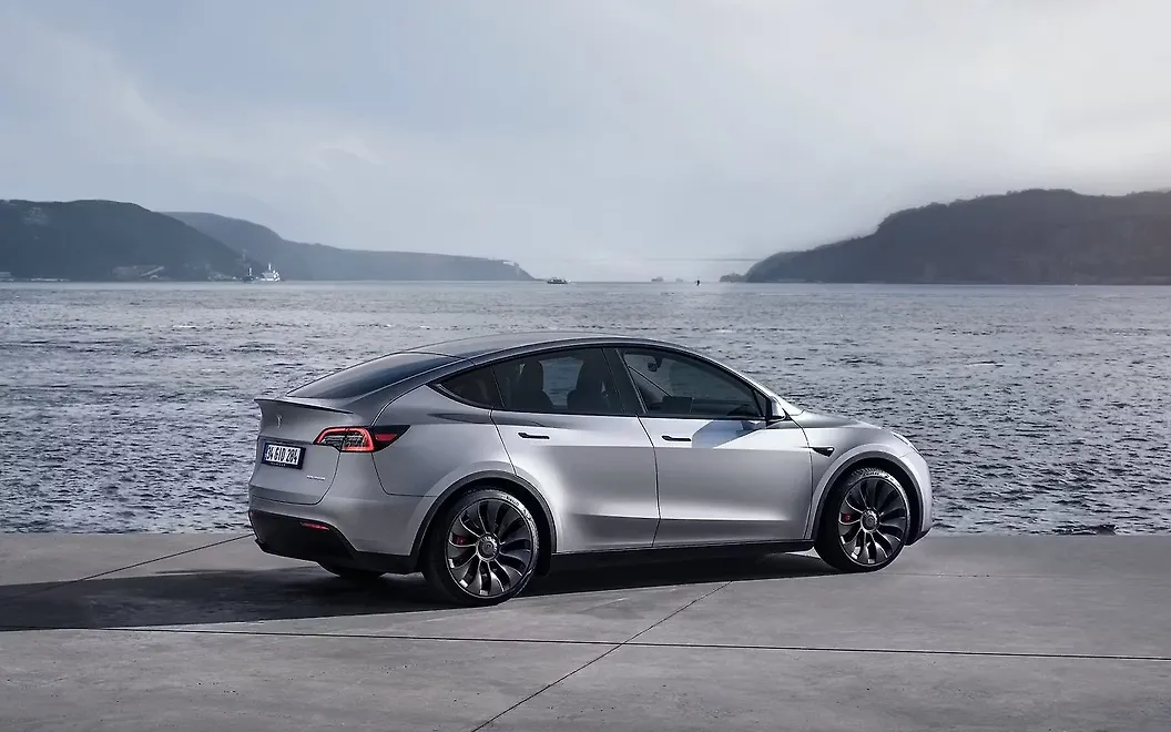 Tesla Model Y - Right Rear View | Tesla Model Y Images