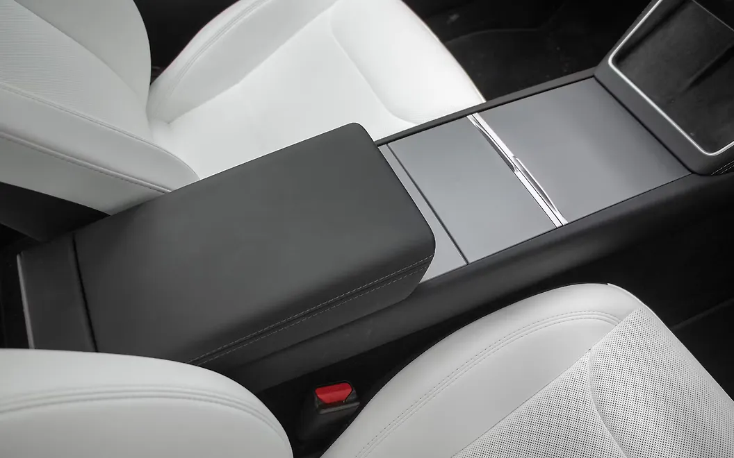 Tesla Model Y - Arm Rest in Rear Passenger Seats | Tesla Model Y Images
