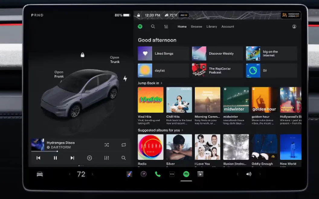 Tesla Model Y - Infotainment Display | Tesla Model Y Images