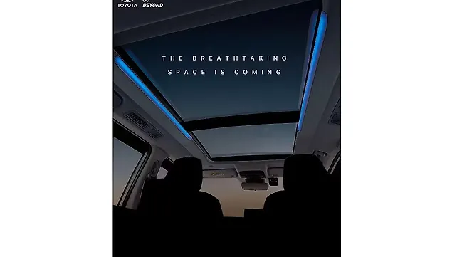 Toyota Innova Hycross teaser reveals panoramic sunroof | CarTrade